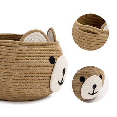 factory price wowen cotton diaper caddy with animal design diaper caddy top seller