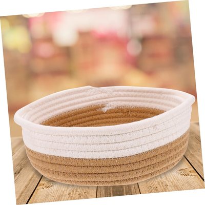 Hot sale Small Round Cotton Rope Woven Storage Basket 3-Piece Set,Nesting Bins for Organizing Toys on Shelves, Counters