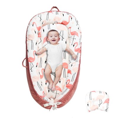 Soft Breathable Bassinet Mattress Co-Sleeping Baby Nest Cover for Newborn, Baby Lounger Cover Portable Infant Sleeper Be