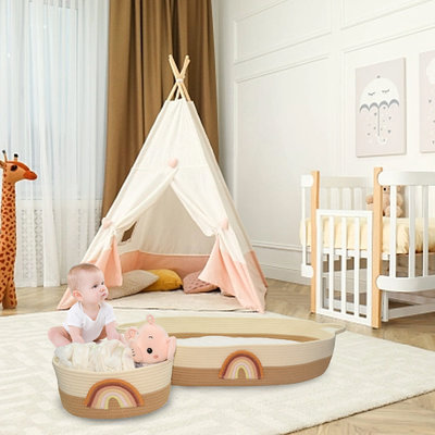 Baby Changing Basket for Baby Dresser,changing basket for baby,Moses Baby Bassinet,Moses Basket with Storage Bag