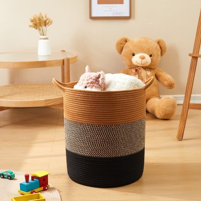 Large woven storage baskets for organizing /Blanket Storage Basket /woven basket