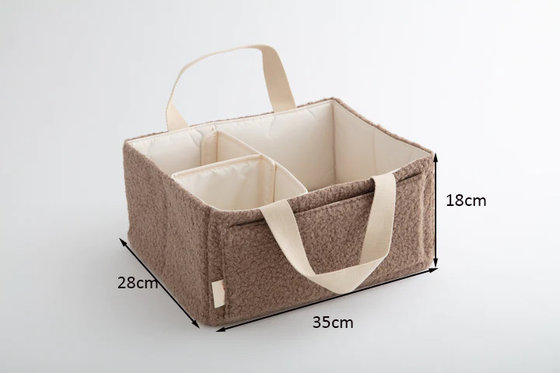 New arrival Teddy Fleece Changing Bag,teddy diaper basket,teddy nappy caddy, teddy storage basket