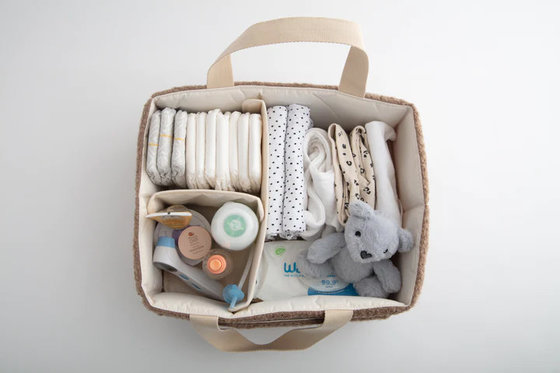 New arrival Teddy Fleece Changing Bag,teddy diaper basket,teddy nappy caddy, teddy storage basket