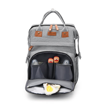 Large Capacity Diaper Bag Backpack, Multifunction Diaper Bag Backpack With Changing Station, USB Charging Port & Foldabl