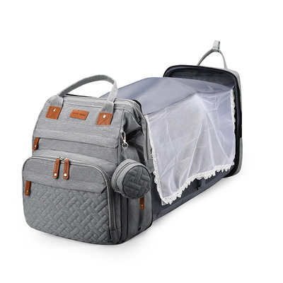Large Capacity Diaper Bag Backpack, Multifunction Diaper Bag Backpack With Changing Station, USB Charging Port & Foldabl