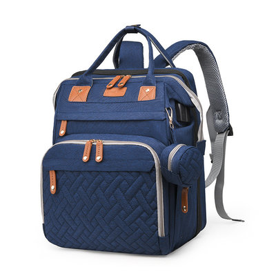 Large Capacity Diaper Bag Backpack, Multifunction Diaper Bag Backpack With Changing Station, USB Charging Port & Foldabl