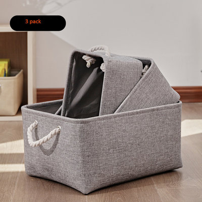 Foldable storages,cubes Collapsible Fabric Storage Organizer with Handles,open home storage bins