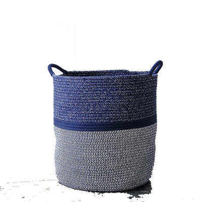 Easy carrying home laundry baskets,collapsible basket, cotton rope baskets,nursery laundry baskets,storage baskets