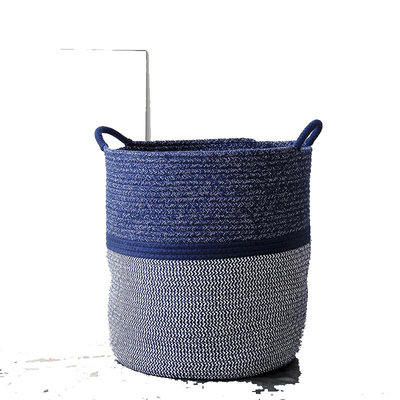 Easy carrying home laundry baskets,collapsible basket, cotton rope baskets,nursery laundry baskets,storage baskets
