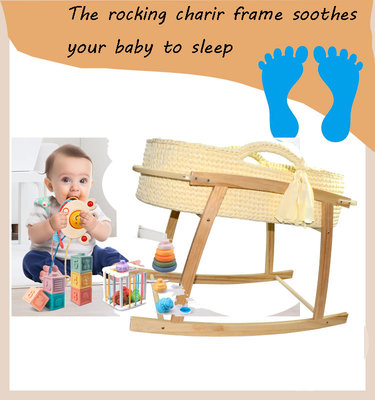 New trendy product 100% handmade crochet baby changing basket with a soft changing pad and waterproof cover,cotton moses