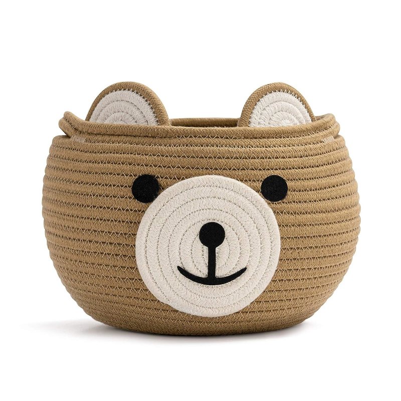 factory price wowen cotton diaper caddy with animal design diaper caddy top seller