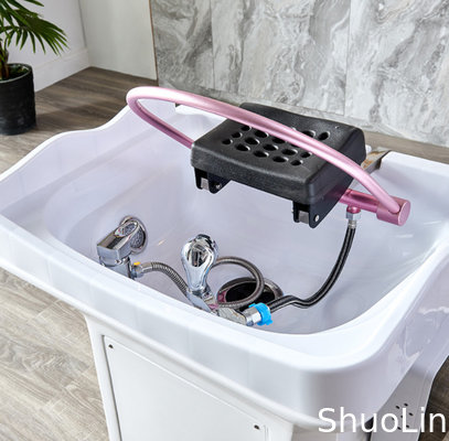 Massage Spa Shampoo Bed Water Storage Type Hair Salon Head Basin Mobile Chair With Water Circulation And Tank