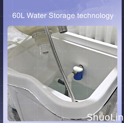 Massage Spa Shampoo Bed Water Storage Type Hair Salon Head Basin Mobile Chair With Water Circulation And Tank