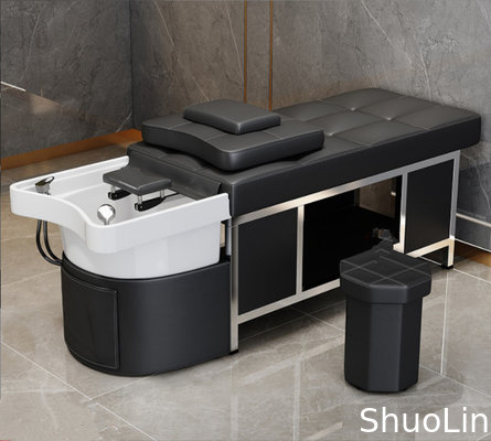 Massage salon shampoo bed multifunctional hydrotherapy circulating bed table for barber shop