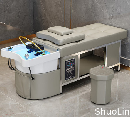Massage salon shampoo bed multifunctional hydrotherapy circulating bed table for barber shop