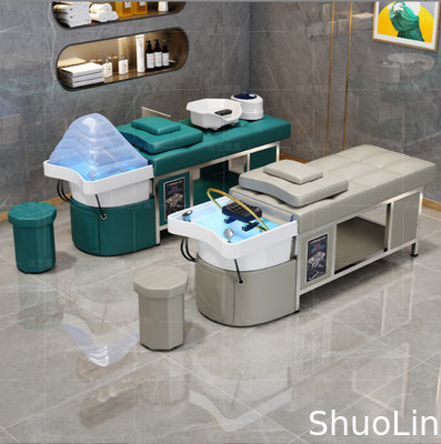 Massage salon shampoo bed multifunctional hydrotherapy circulating bed table for barber shop