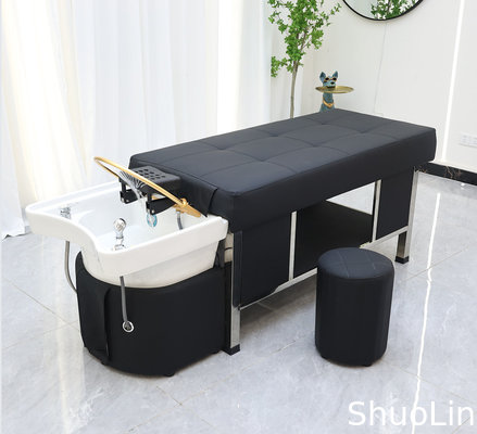 Hair Wash Station Massage Bed With Steam SPA Head Water Therapy Thai Massage Shampoo Bed for Hair Salon