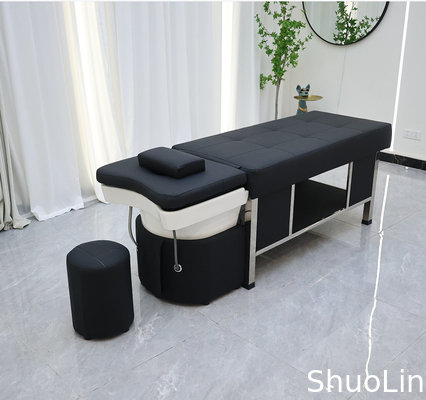 Hair Wash Station Massage Bed With Steam SPA Head Water Therapy Thai Massage Shampoo Bed for Hair Salon