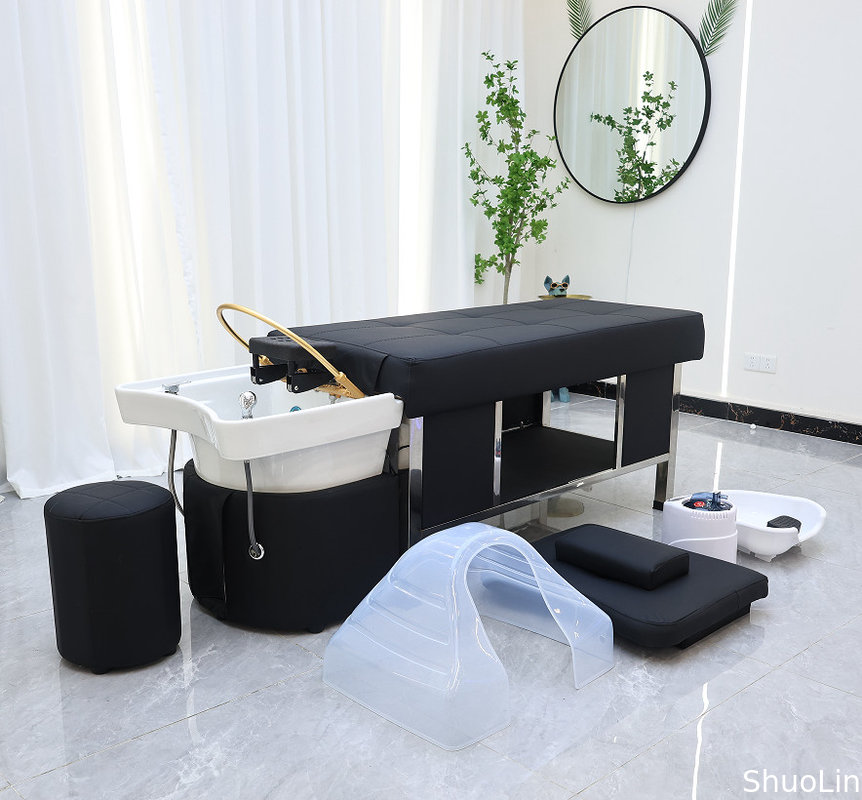 Hair Wash Station Massage Bed With Steam SPA Head Water Therapy Thai Massage Shampoo Bed for Hair Salon