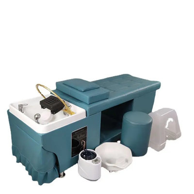 Thai style lay down electric spa hair treatment shampoo massage unit bed hair salon in stock