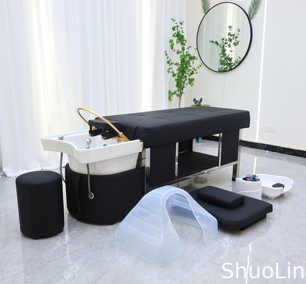 Hair Wash Station Massage Bed With Steam SPA Head Water Therapy Thai Massage Shampoo Bed for Hair Salon