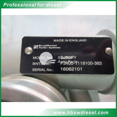 SJ50FY Y4C Turbocharger F3400-1118100-383 Turbo for Yuchai 492 supplier