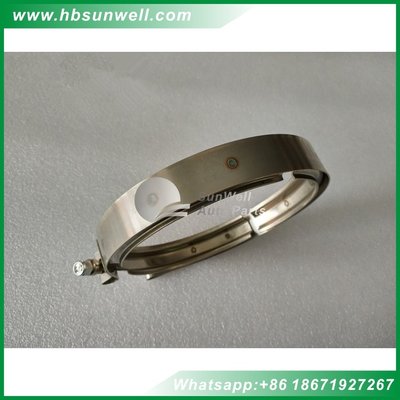 Cummins NTA855 NH220 N14 M11 Diesel engine parts exhaust outlet connection 186917 43828  V band clamp supplier