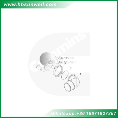Cummins engine spare parts ISDE QSB Intake Air Transfer Pipe 5316120 4946747 supplier