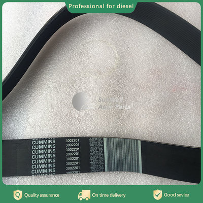 3002201 Diesel Engine Excavator Rubber Belt V Ribbed Belt K19 K38 K50 Fan Belt supplier