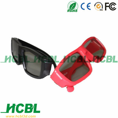 Fashion Plastic Frame 3D TV Glasses Used In Passive Cinema System