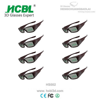 Reusable Reald Degree Plastic Polarizing 3D Glasses PC Frame