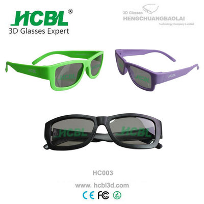 Fashion Custom Passive Glasses 3D Tv / Movies Polarised 3D Glass