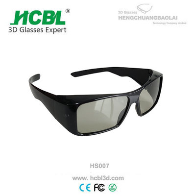 Large Stroner Frame Circular Polarized 3D Glasses For 3D Games