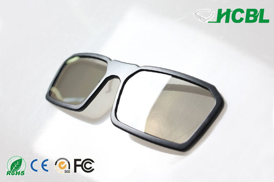 Eco ABS Light Polarised 3D Clip On Glasses , Imax 3D Movie Glasses For Myope