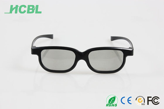 G07 light Black plastic frame anaglyph 3d glass for Readl 3D cinema / 3D TV