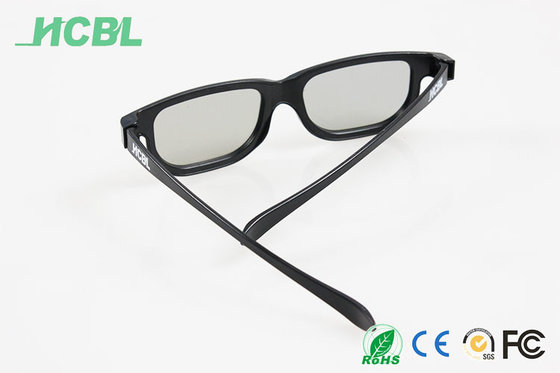 G07 light Black plastic frame anaglyph 3d glass for Readl 3D cinema / 3D TV
