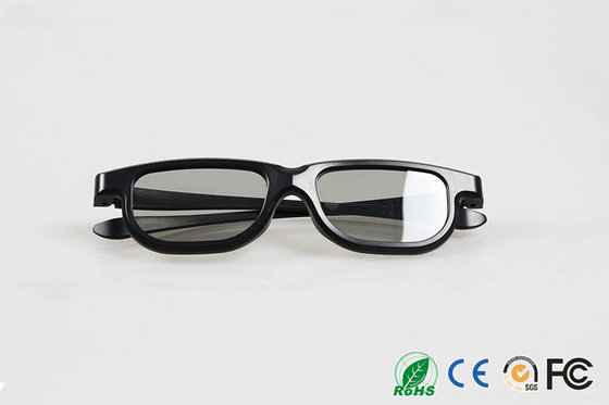 G07 light Black plastic frame anaglyph 3d glass for Readl 3D cinema / 3D TV
