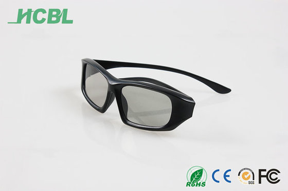 Custom Anaglyphic Polarized 3D Glasses Lightweight Less Pressure For Cinema