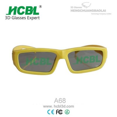 Disposable Multi Color Linear Polarized Kid 3D Glasses For Home Theater