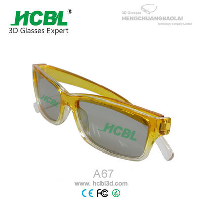 Linear Polarized Black 3D Glasses
