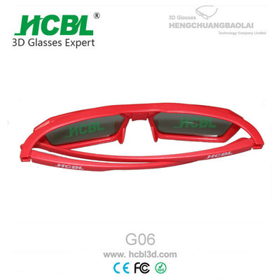 Recycled ABS Frame Linear Polarized 3D Glasses For Hollywood Hot Movies
