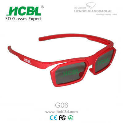 Recycled ABS Frame Linear Polarized 3D Glasses For Hollywood Hot Movies