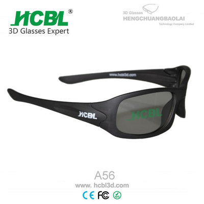Foldable Blue Big Master Image 3D Glasses For Computer / Movie 3D Glasses
