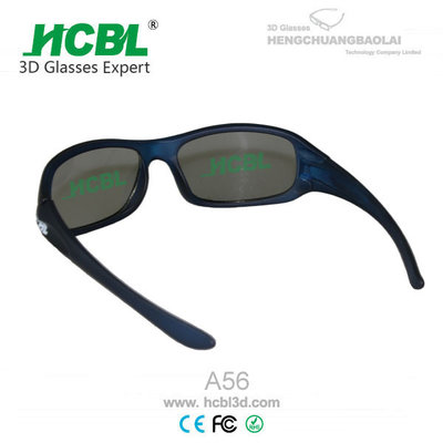 Large Frame Cinema Imax 3D Projector Glasses With Free 1C Logo Printing