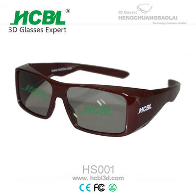 Purple Frame Adult Reald Circular Polarized 3D Glasses for Cinema VIP Member