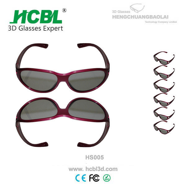 Logo 24g weight games Reald 3D Glasses PC Frame TAC 0.72 Mm Lens