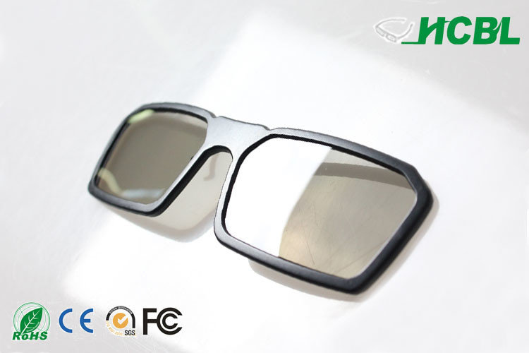 Eco ABS Light Polarised 3D Clip On Glasses , Imax 3D Movie Glasses For Myope