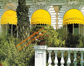 China Ourtdoor Aluminum Manual Retractable Door Entrance Window Dome Awning supplier