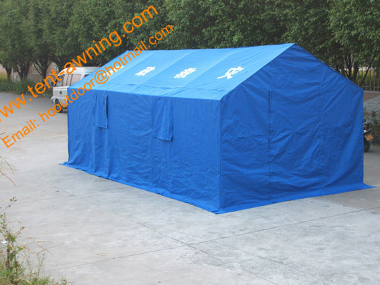 China Outdoor Steel Framed  Waterproof  Emergency Disaster Relief  Tent  Refugee Tent supplier