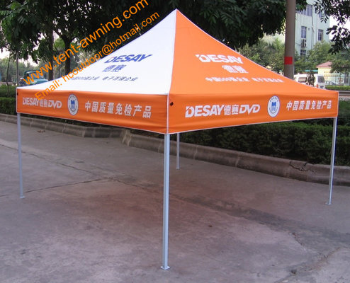 China Outdoor Iron Frame Logo Printed Advertising Promotion Pop Up  Foldable Tent supplier